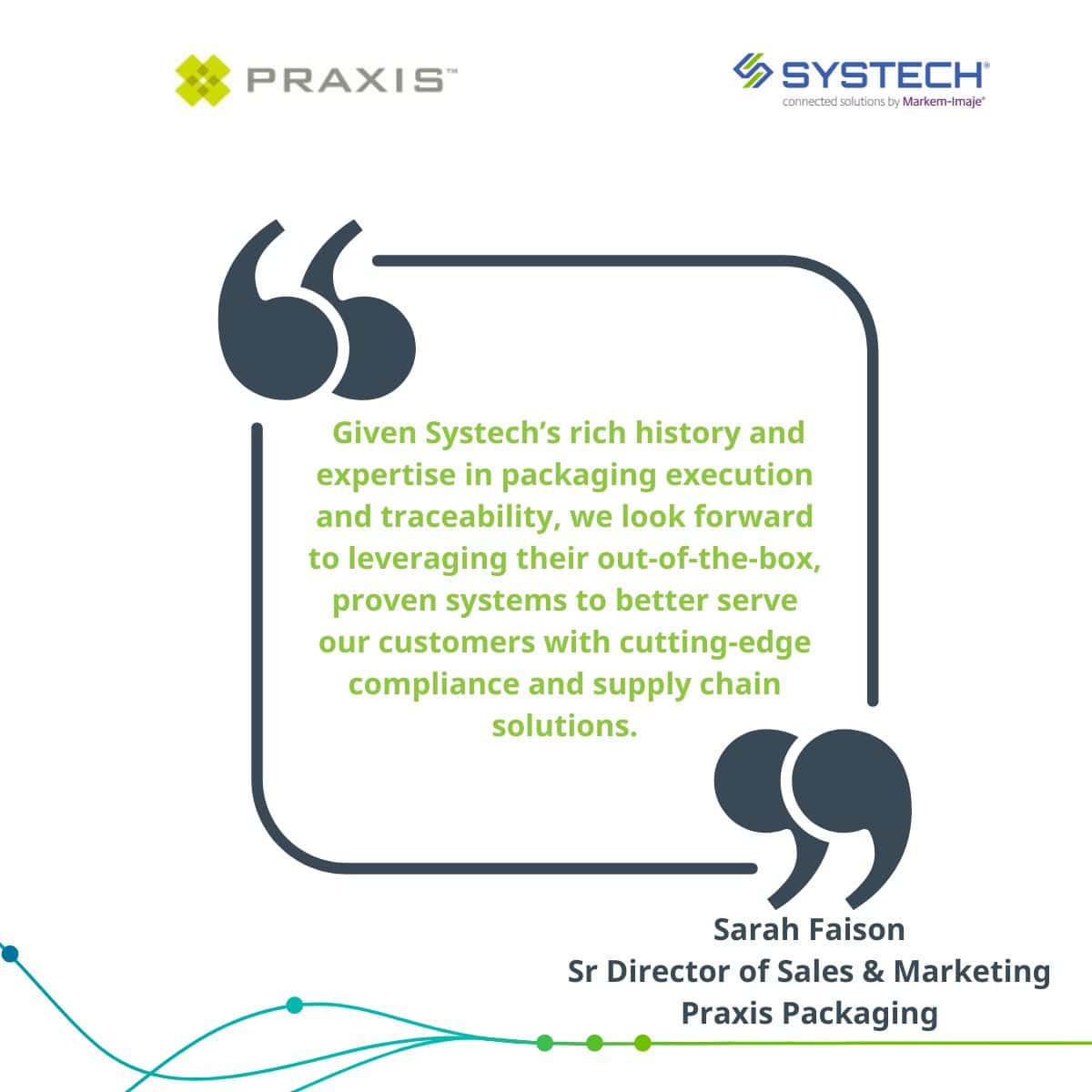 Systech selected by Praxis Packaging for track and trace solutions ...